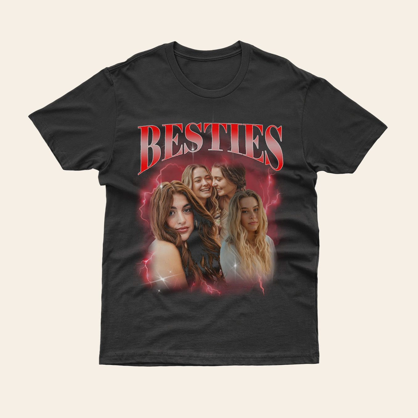 T-shirt « Vintage Bootleg BESTIES » – Meilleures amies